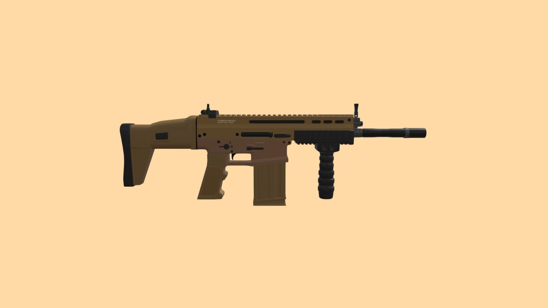 SCAR - 3D model by Danimagica [88f12ff] - Sketchfab
