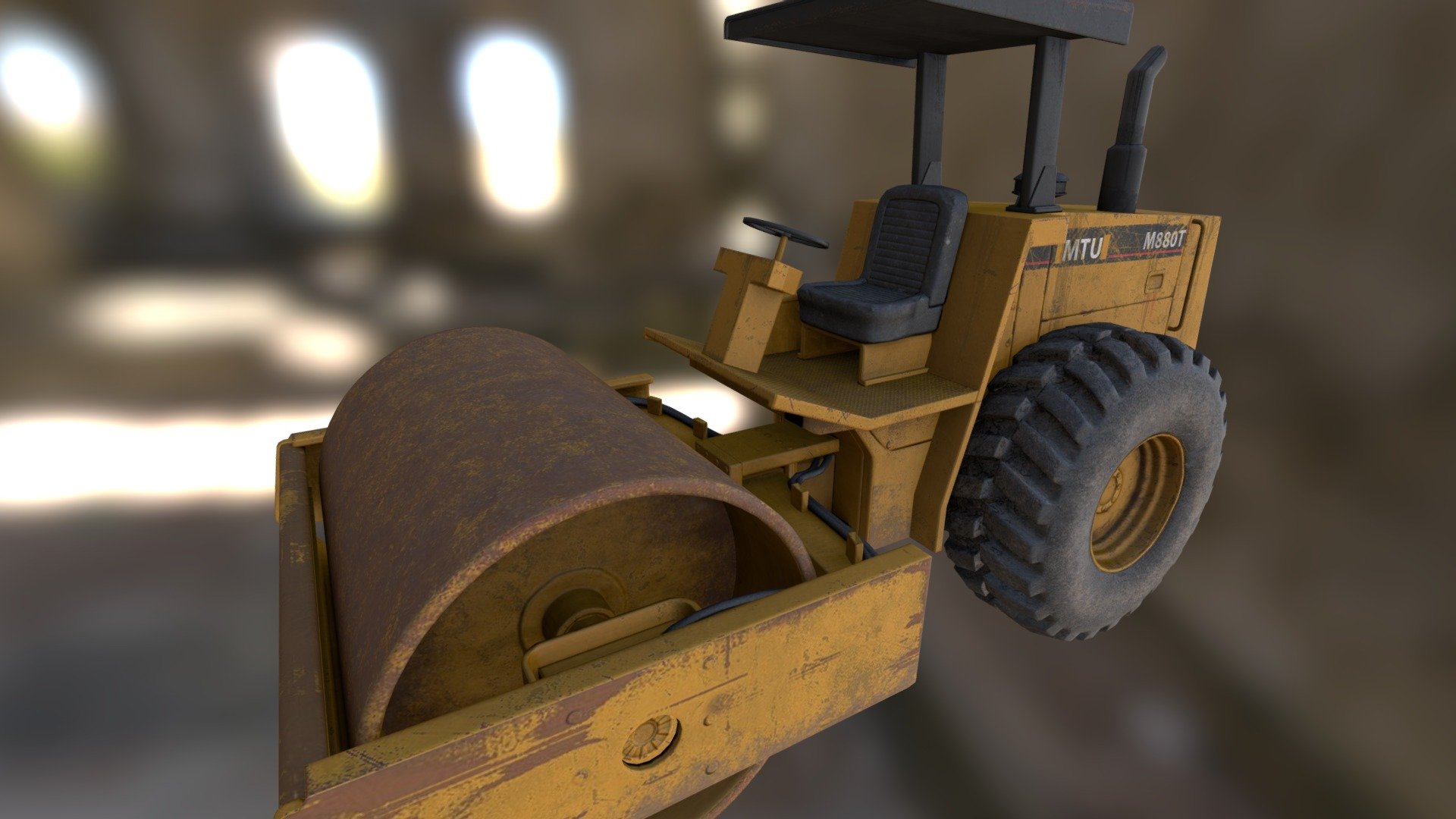 Steamroller - 3D model by maxivz94 [88f2fa9] - Sketchfab