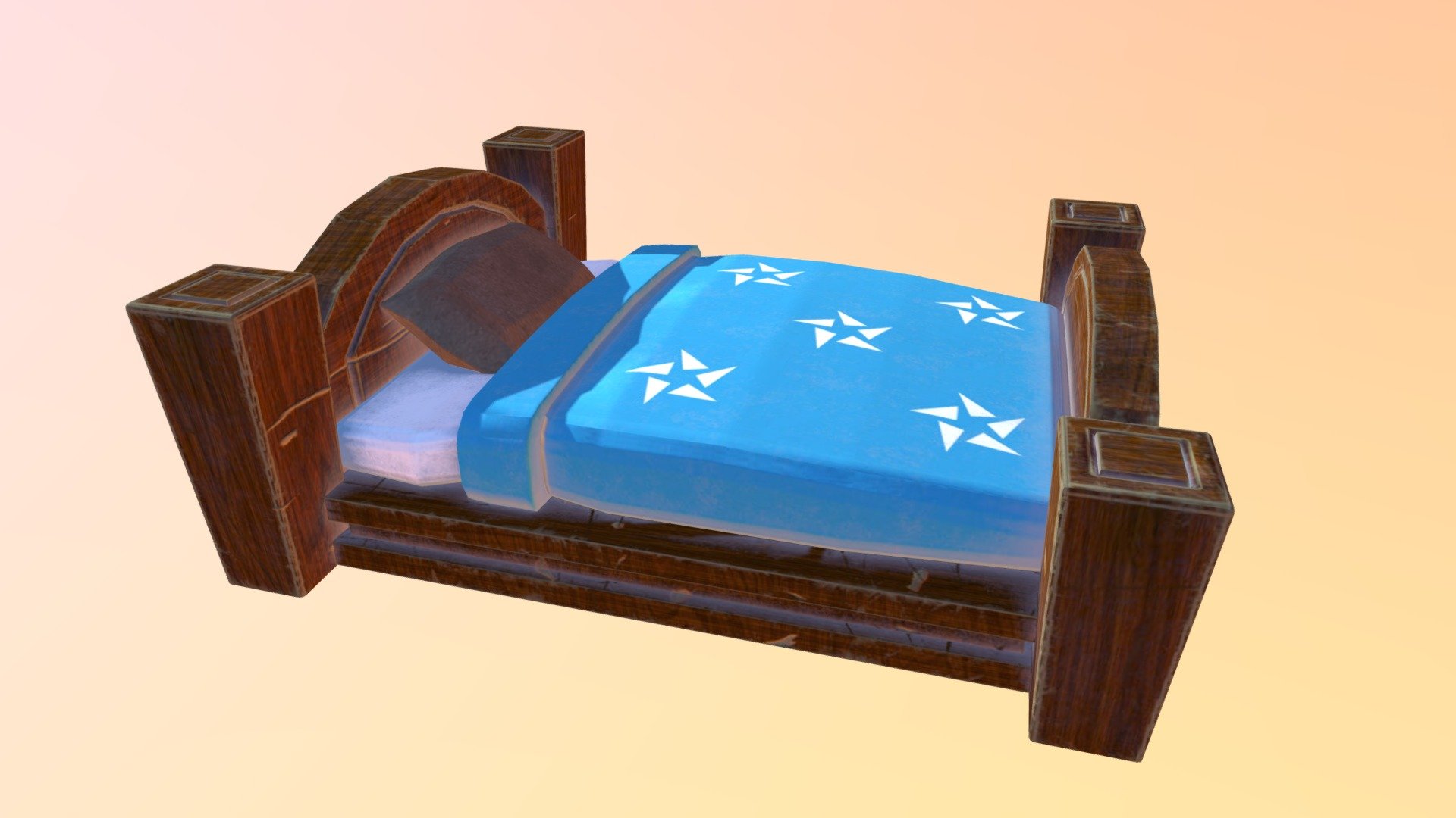 Stylized Bed. - Download Free 3D model by Sam (@rawpuwnzl) [88f46b1 ...