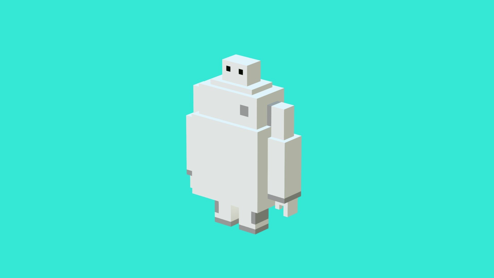 Baymax inspired by CrossyRoad - 3D model by twitte_king [88f5f26 ...