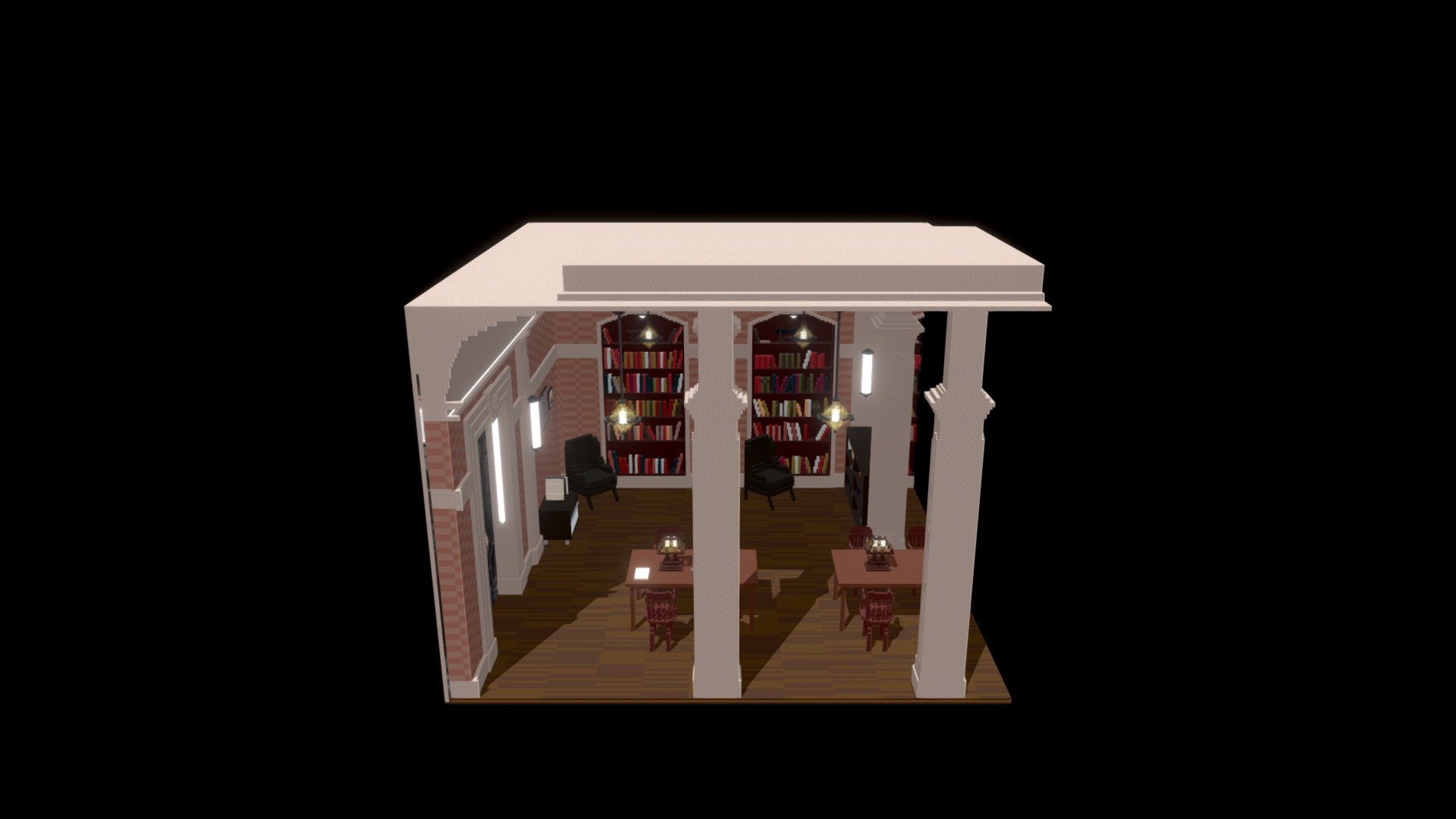 Supernatural Library MagicaVoxel - 3D model by natacheka [88f6774 ...