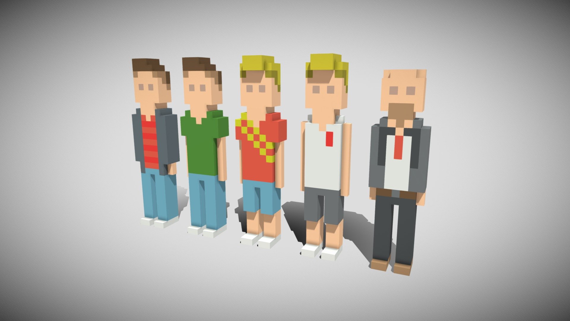 Free voxel Characters - Download Free 3D model by scailman [88f72b2 ...