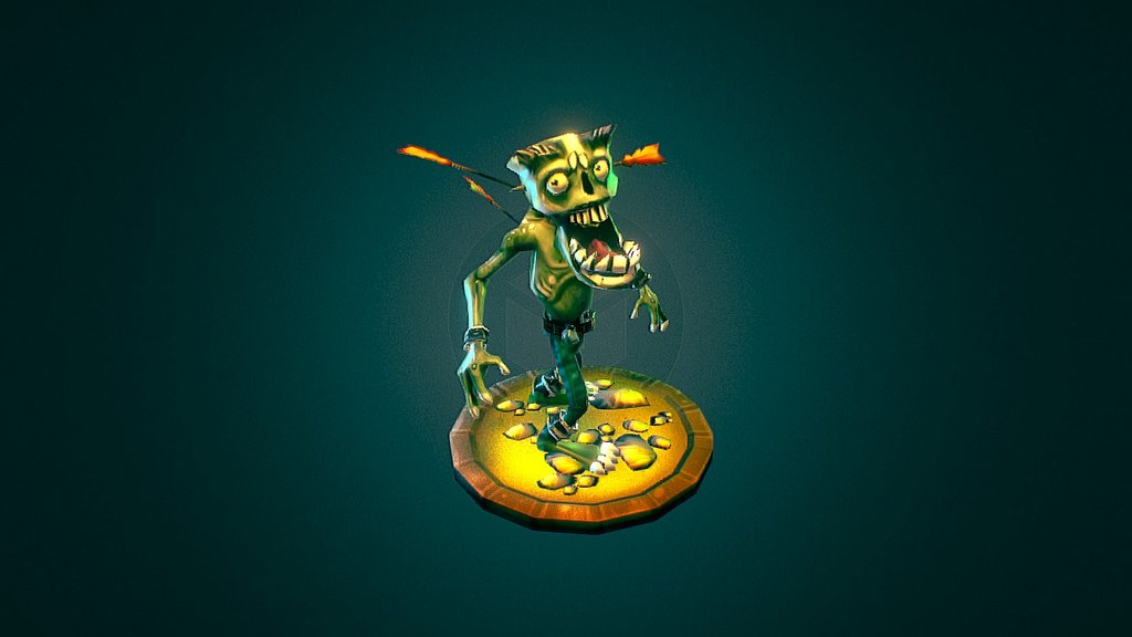 Low Zombie :) - 3D model by OndataStudio (@ace) [88f7941] - Sketchfab
