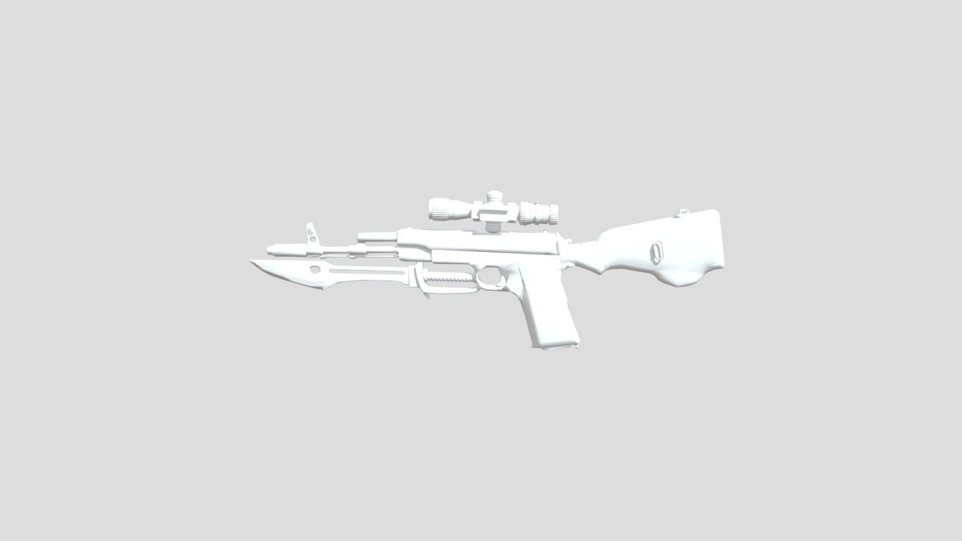 gun-3D - Download Free 3D model by kouci [88f96e4] - Sketchfab