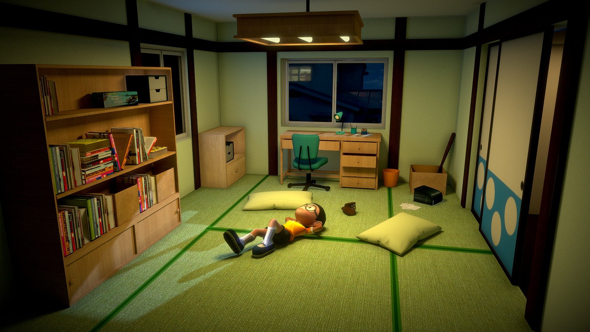 Nobita Room (Doraemon) - Buy Royalty Free 3D model by Samad.Ahmed ...