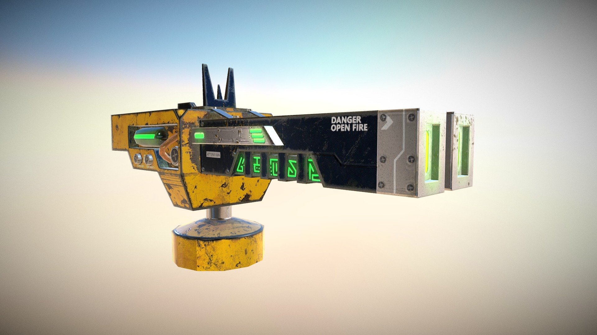 Blaster - 3D model by artemlivinets [88fec08] - Sketchfab