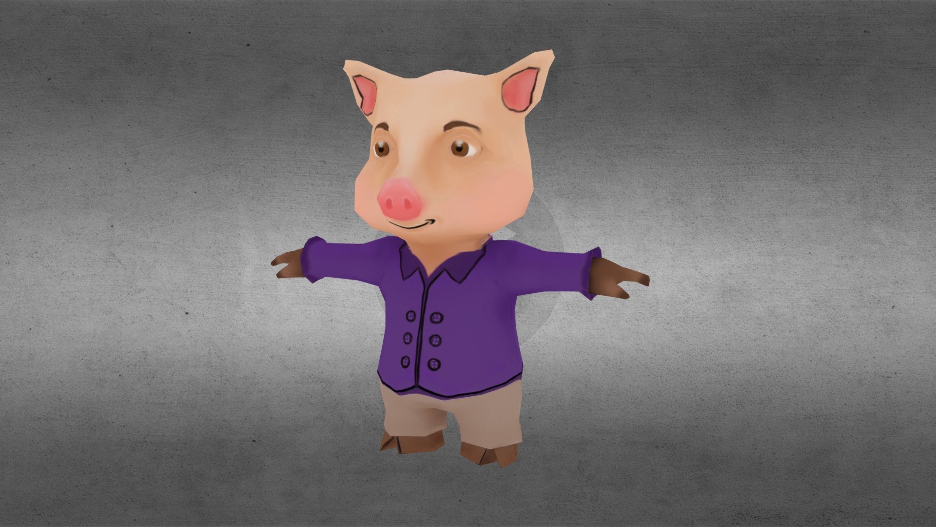 Pig Video Game - 3D model by RichArt [88ff367] - Sketchfab