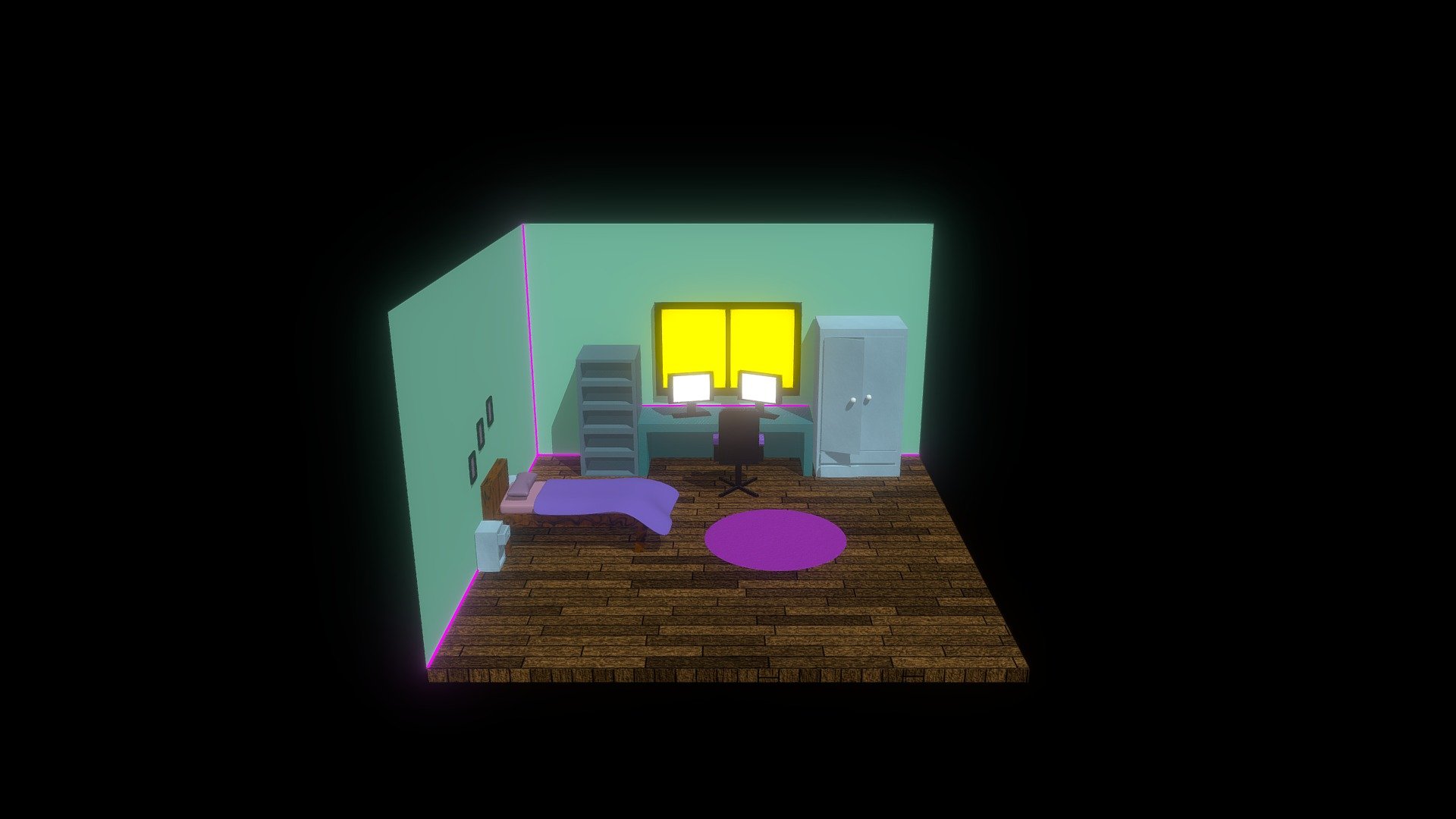 Basic room - Download Free 3D model by Juanan97_ [88ff791] - Sketchfab
