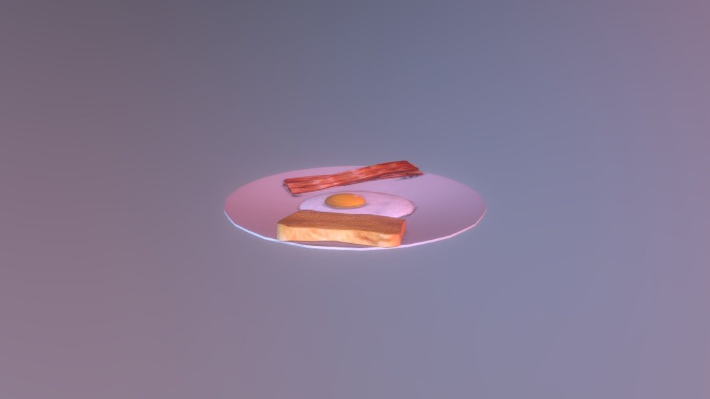 Game ready mesh of Food Plate model. - 3D model by Mr_Z (@hamidz90 ...