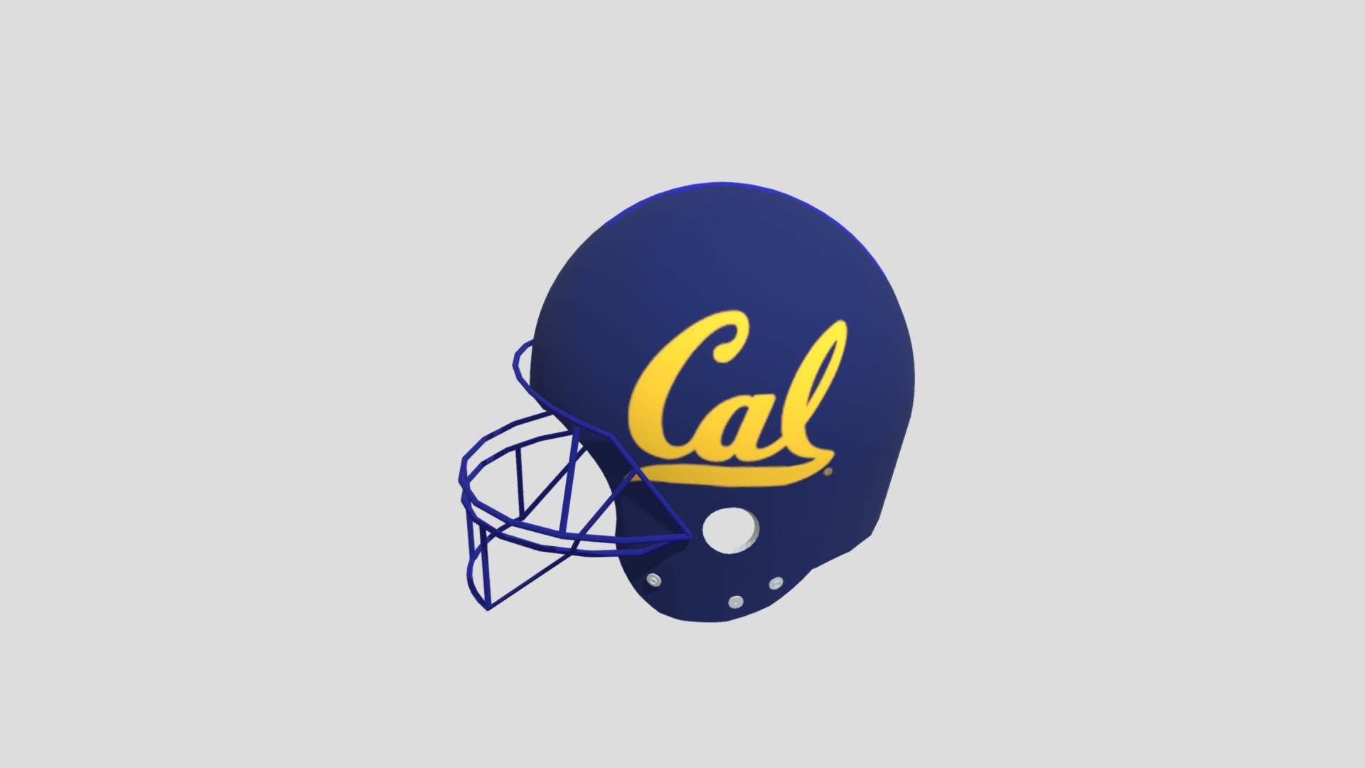 CAL Football Helm - Download Free 3D model by jo_x2 [8902c16] - Sketchfab