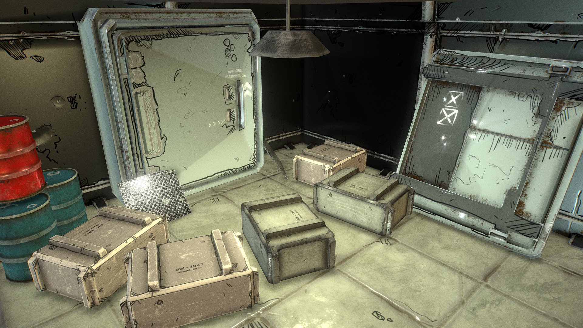Bunker Props - 3D model by Raphael S. (@Raphael95) [8902c49] - Sketchfab