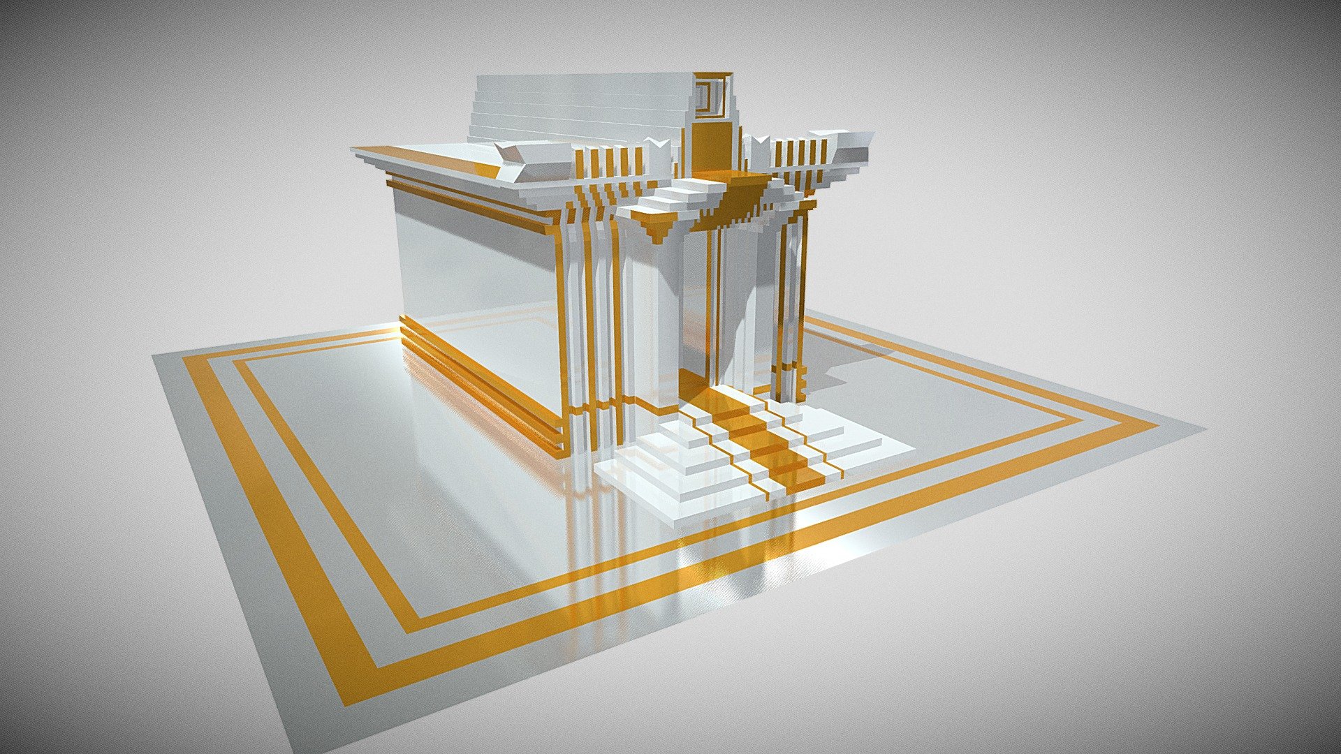Temple of God GOLD - Download Free 3D model by neosearch [89083be ...