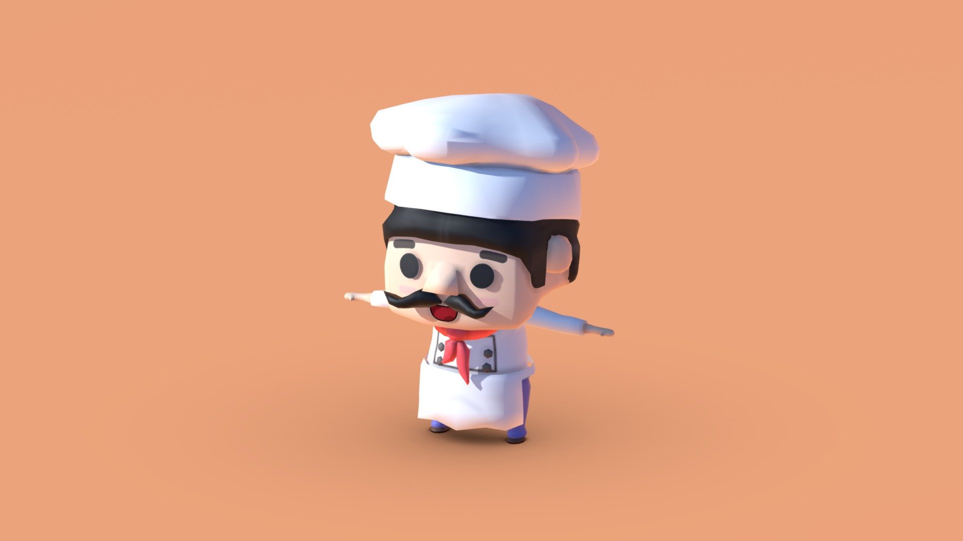Italian Chef - 3D model by Miaru3d [89099a8] - Sketchfab