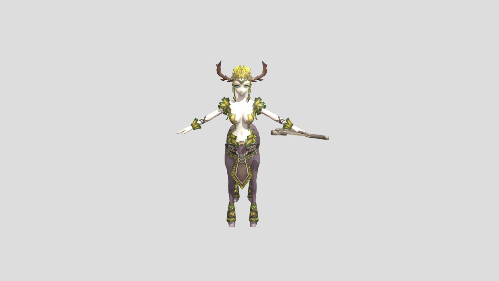 Monster_ Dryad_ Bard_ Vari01 King's raid - Download Free 3D model by ...