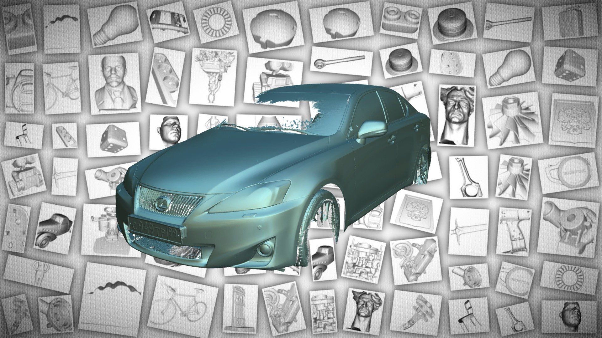 Lexus Is250 - 3D model by CAD-LAB (@3dscaning) [890e29c] - Sketchfab