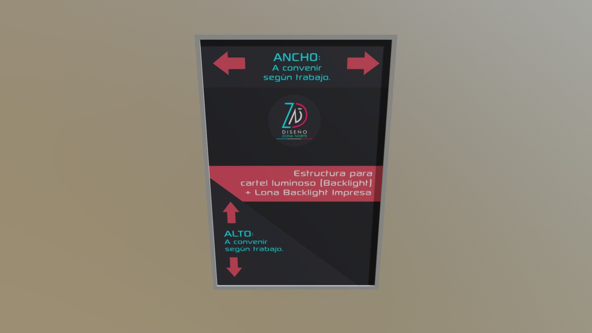Backlight - 3D model by Diseño Zona Norte (@disenozonanorte) [890e38f ...