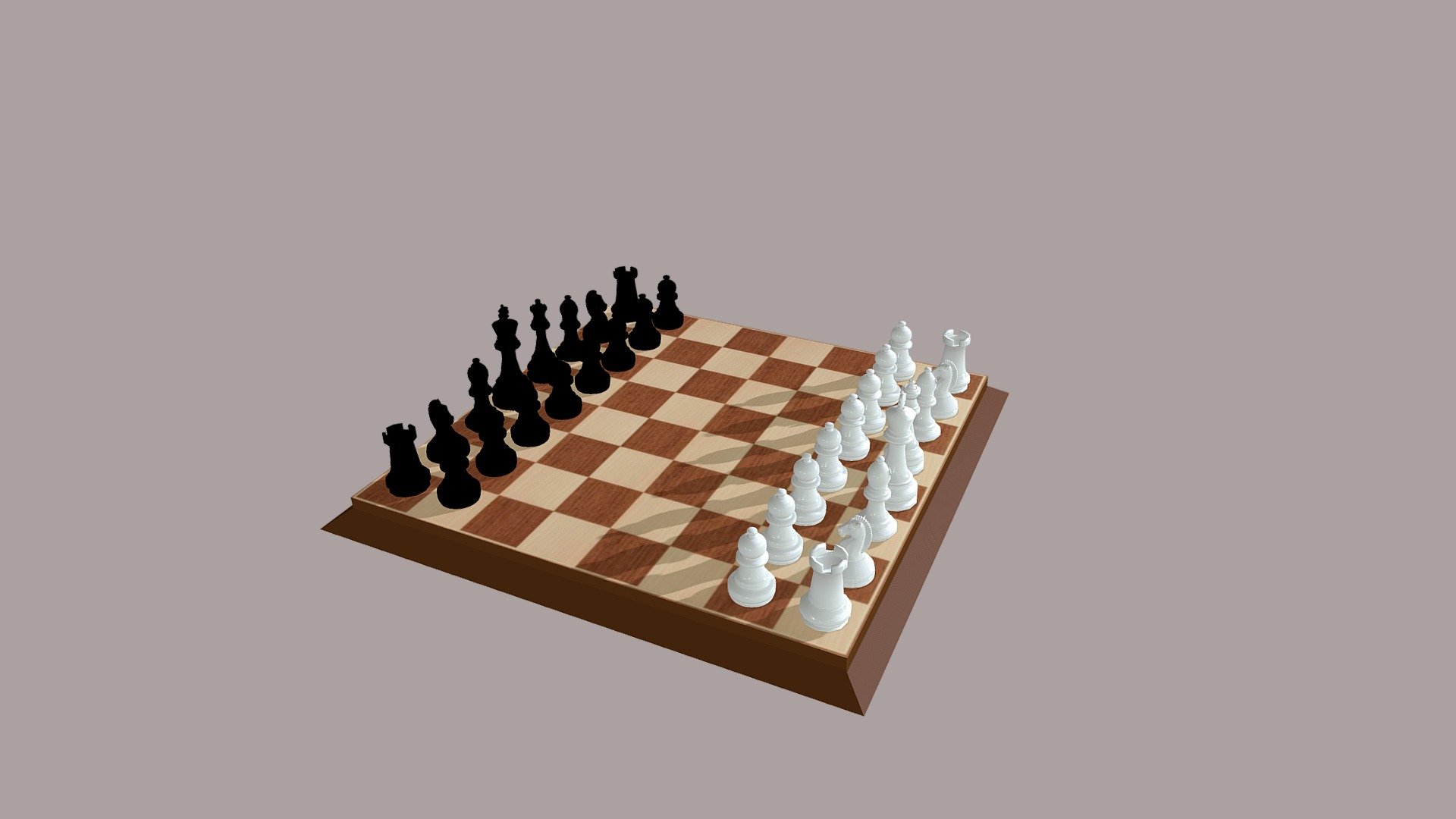 Chess board - 3D model by dovidasmk12 [89115e5] - Sketchfab