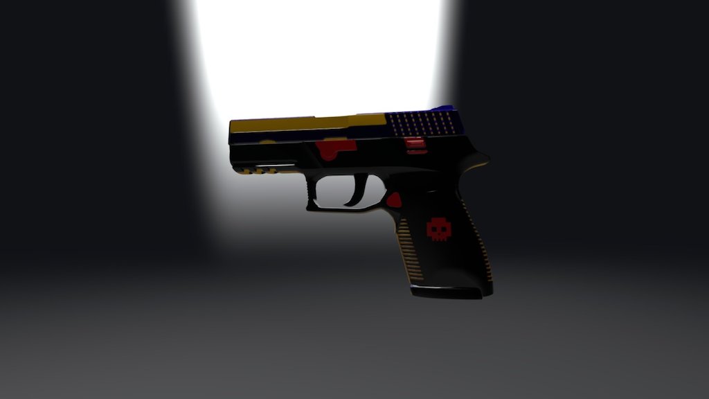 P250 Black - 3D model by psongo [8915cba] - Sketchfab
