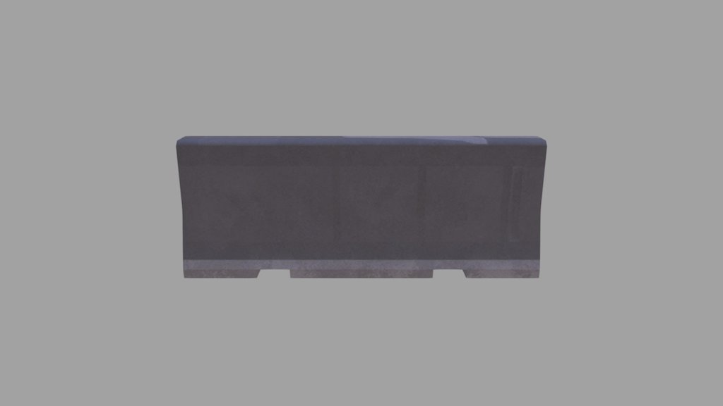 Cement Barrier - 3D model by FireflyStudio [8917679] - Sketchfab