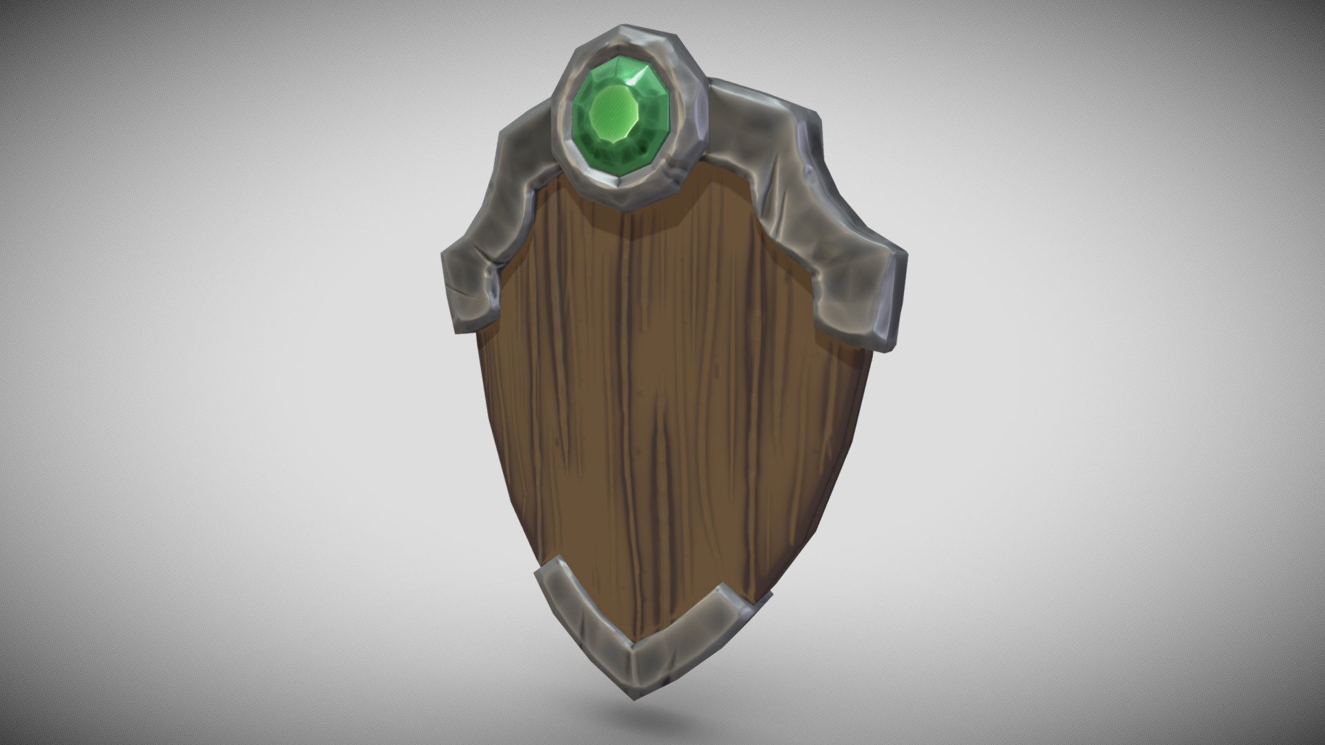 Shield with Gem - Buy Royalty Free 3D model by enyagerber [89184d7] - Sketchfab Store
