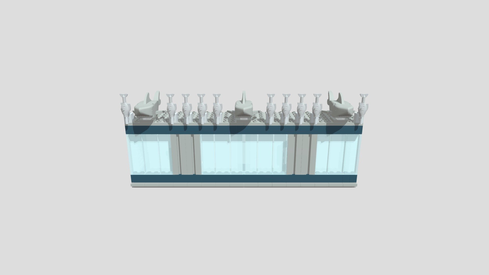 Shark Towers - 3D model by thebrickmatt [891a661] - Sketchfab