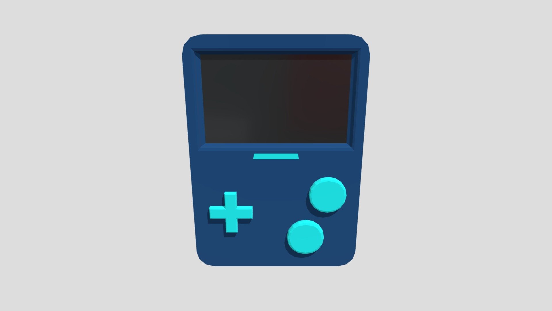 Simple Blue Gameboy - Download Free 3D model by za23hin [891b8e6 ...
