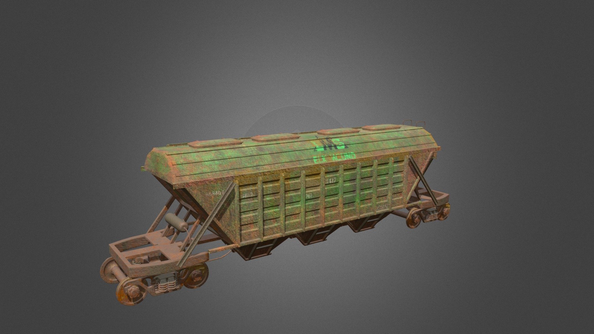 Cargo Railway Carriage - 3D model by katykate [891b9db] - Sketchfab