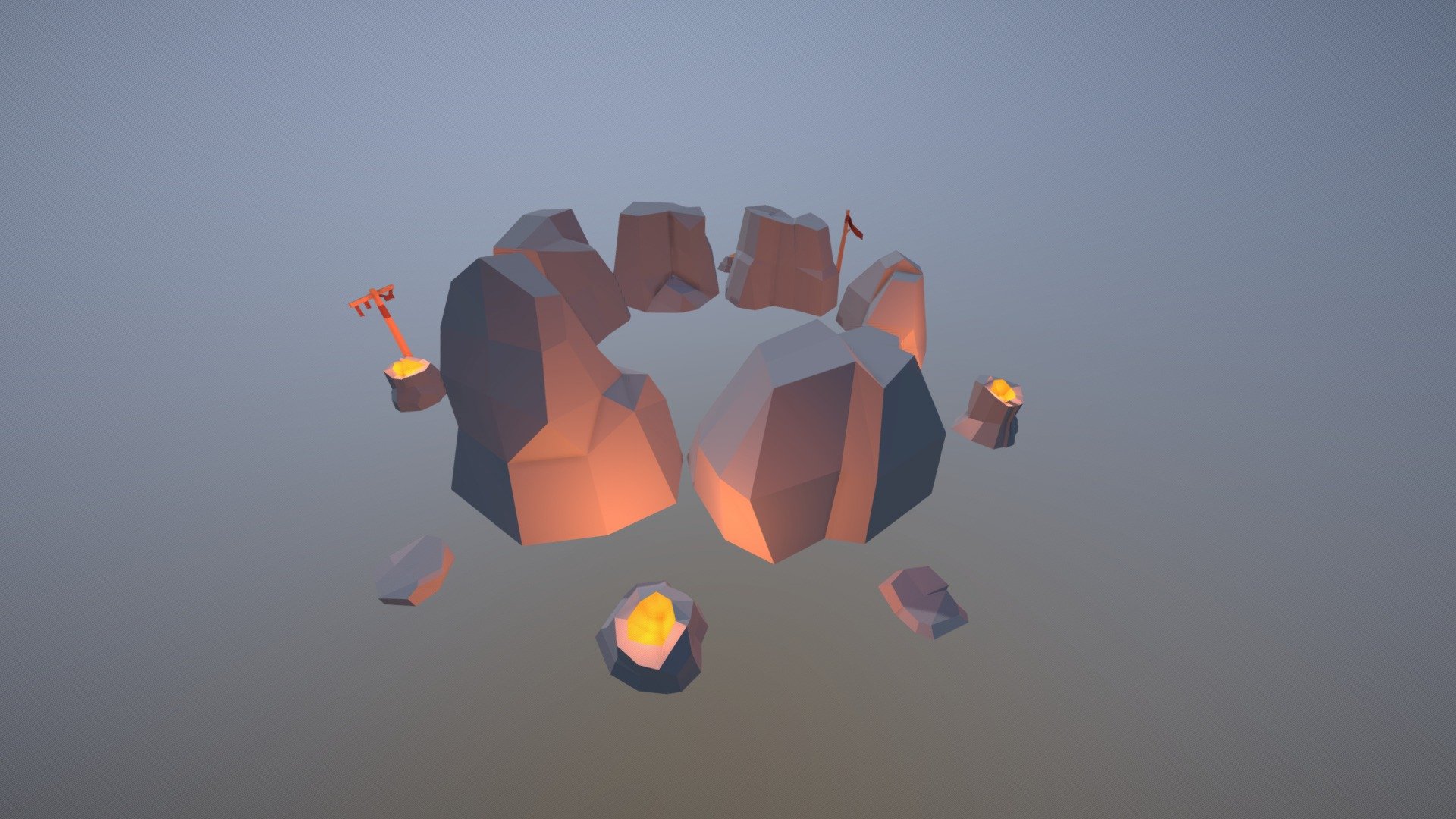 Low-poly Cromlech - 3D model by Stylized Builder (@Stylized.Builder ...