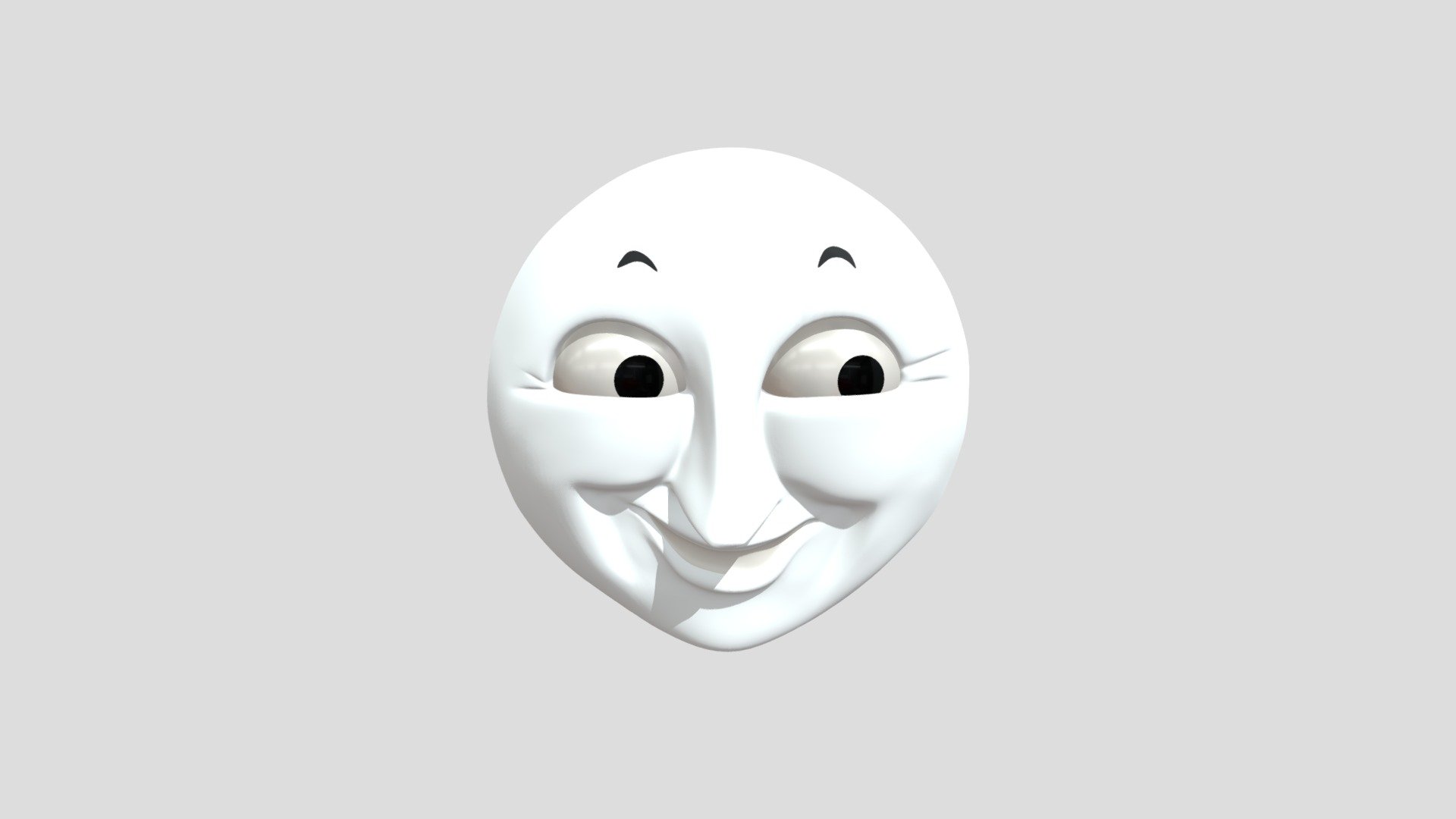 Henry The Green Engine - Grinning Face - Download Free 3D model by ...