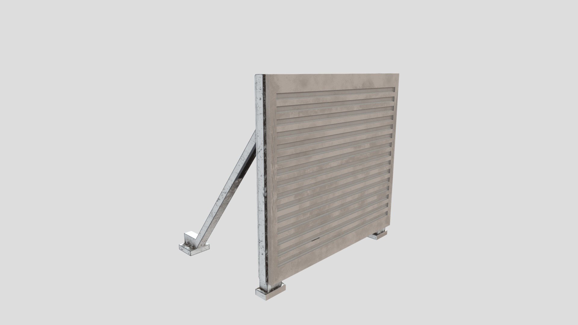 Rooftop Mechanical Screen - 3D model by fidustales [89207d4] - Sketchfab