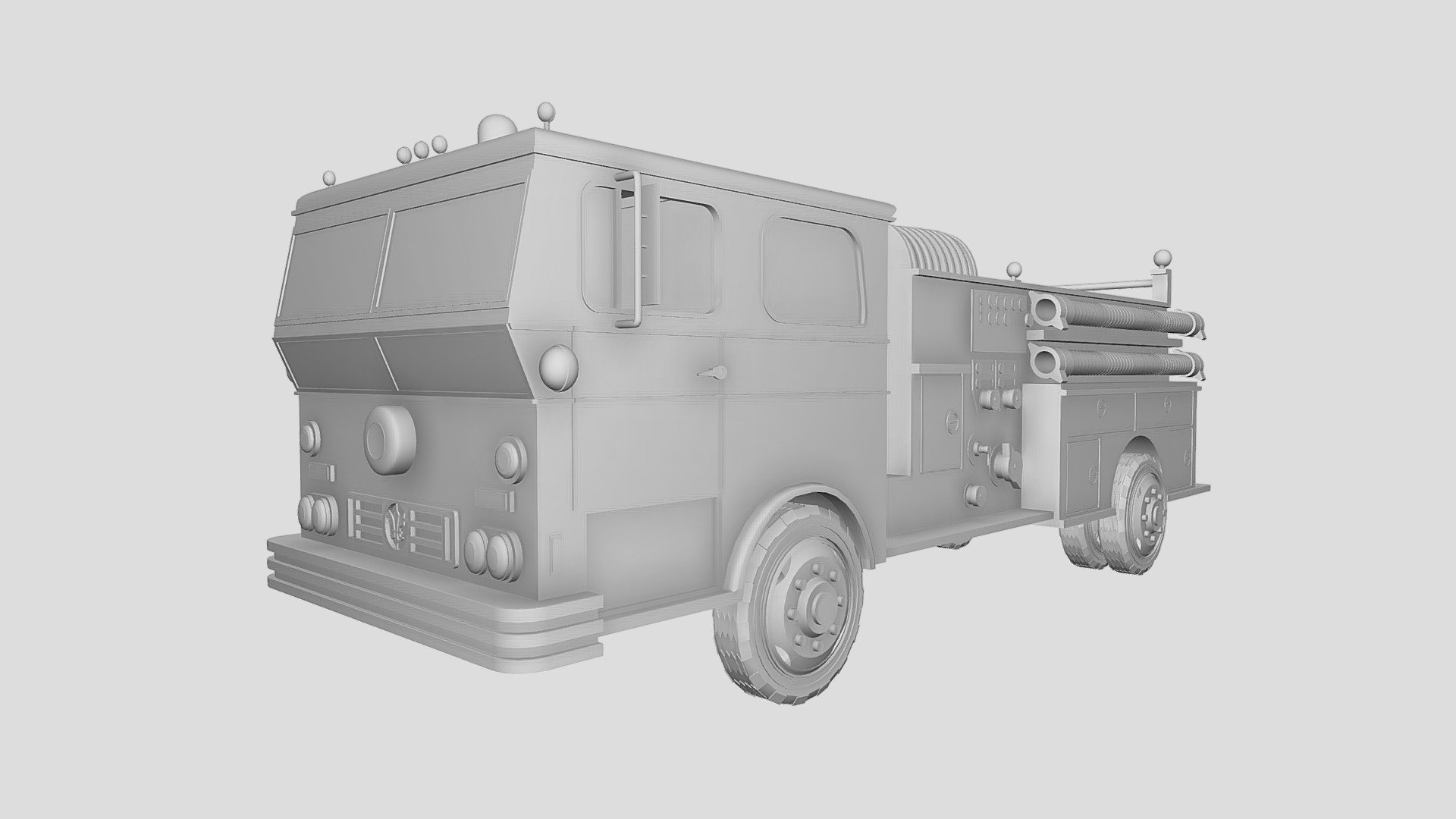 1973 Ward LaFrance Fire Engine - 3D model by CatneedCoffee ...