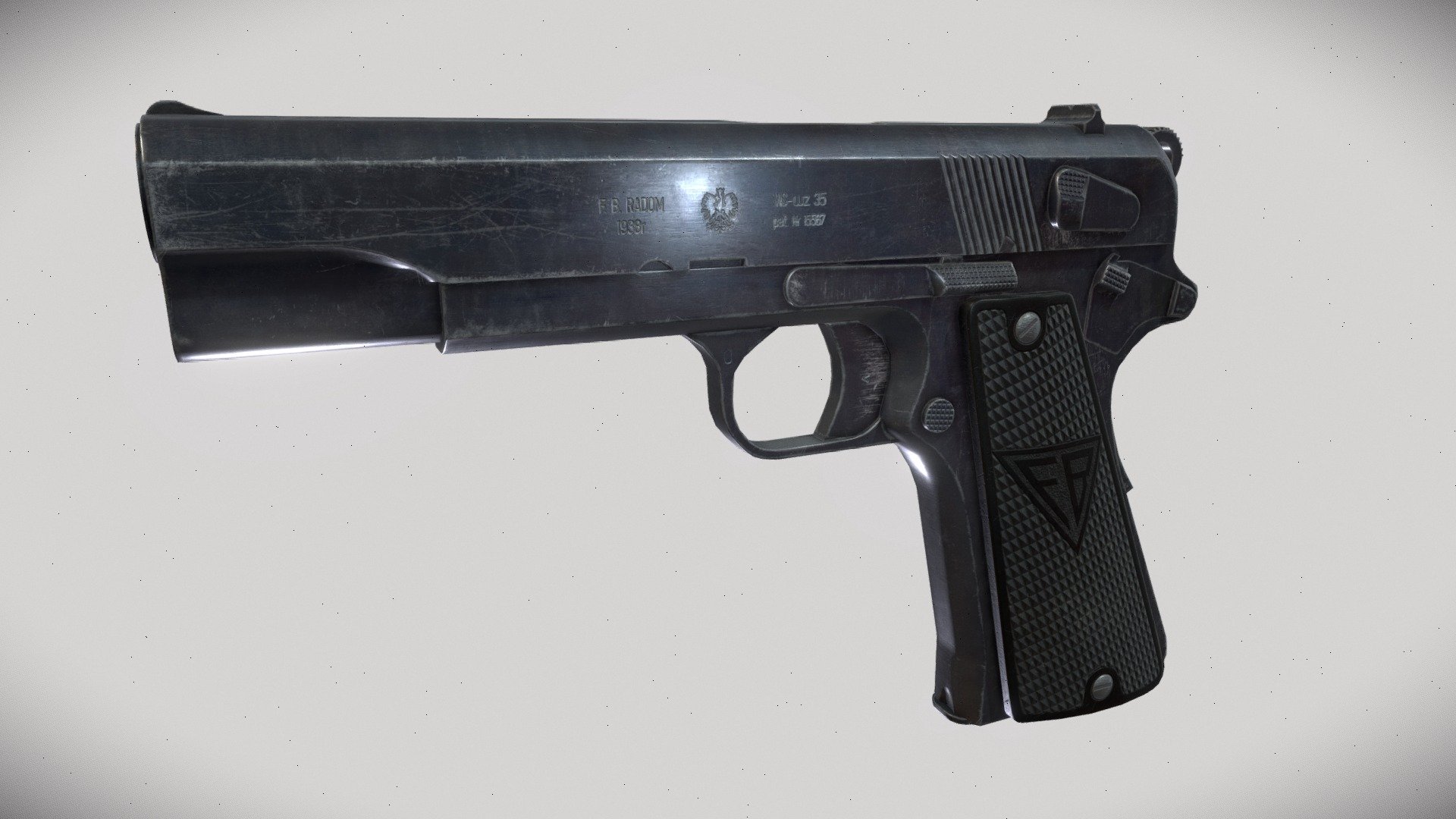 VIS wz. 35 pistol - 3D model by Bartek R (@bartekrz) [892136a] - Sketchfab