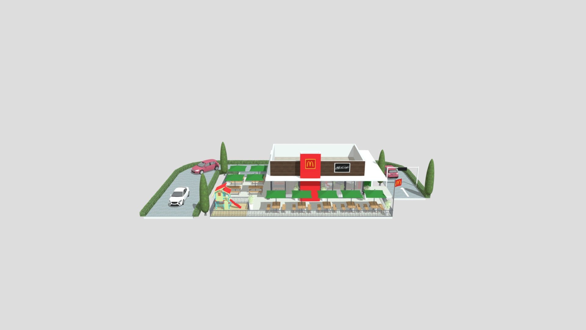 McDonalds - Download Free 3D model by Home Design 3D (@homedesign3d ...