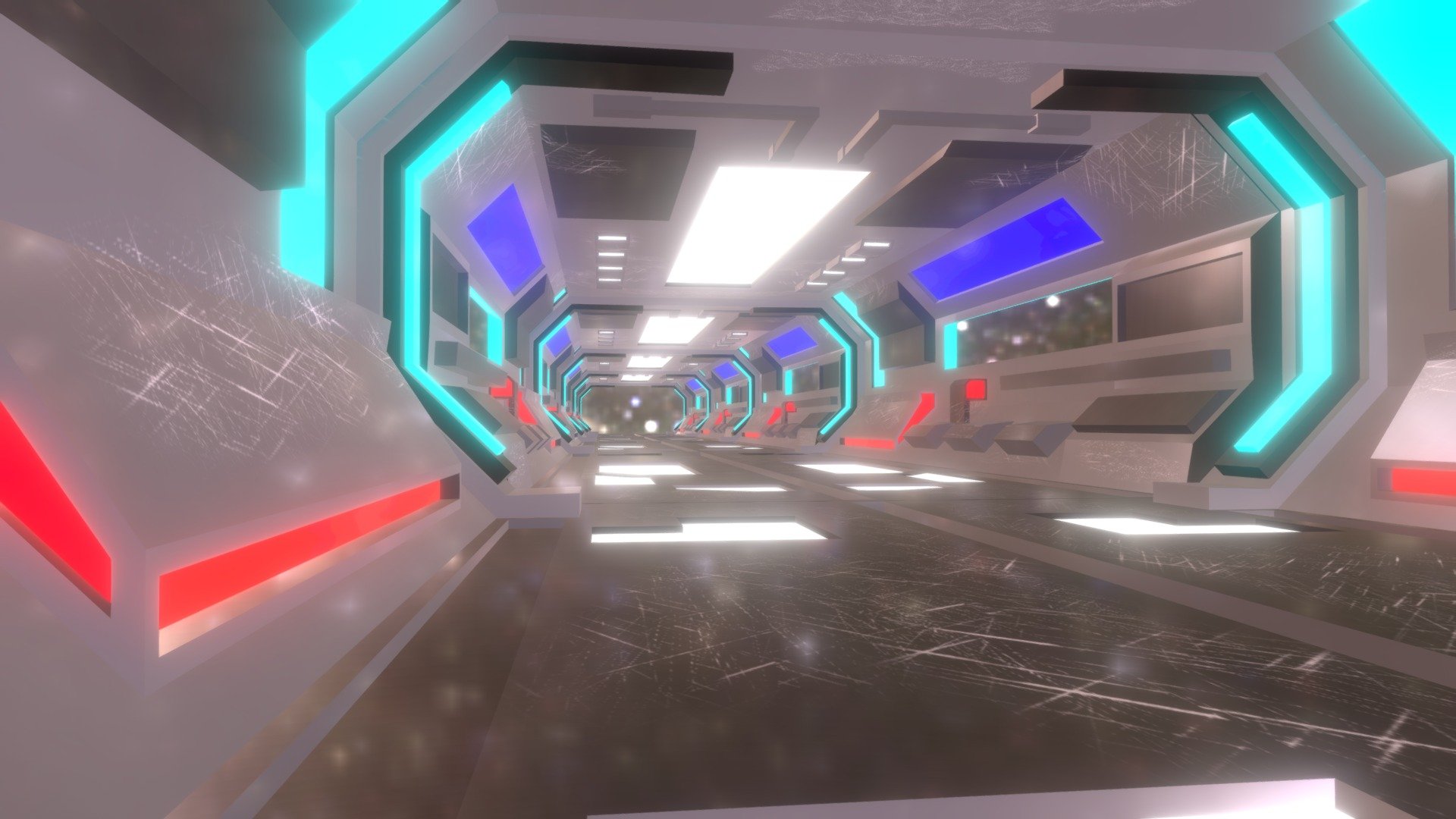 Sci Fi Corridor - 3D model by t.flores [8924b45] - Sketchfab