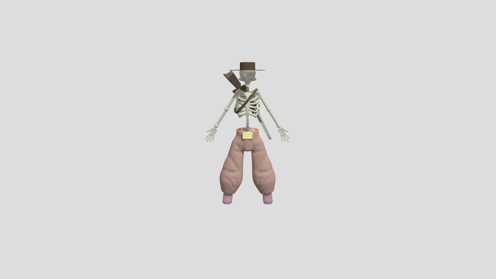 Wild West Skeleton - 3D model by l.lauwers299 [8924b57] - Sketchfab