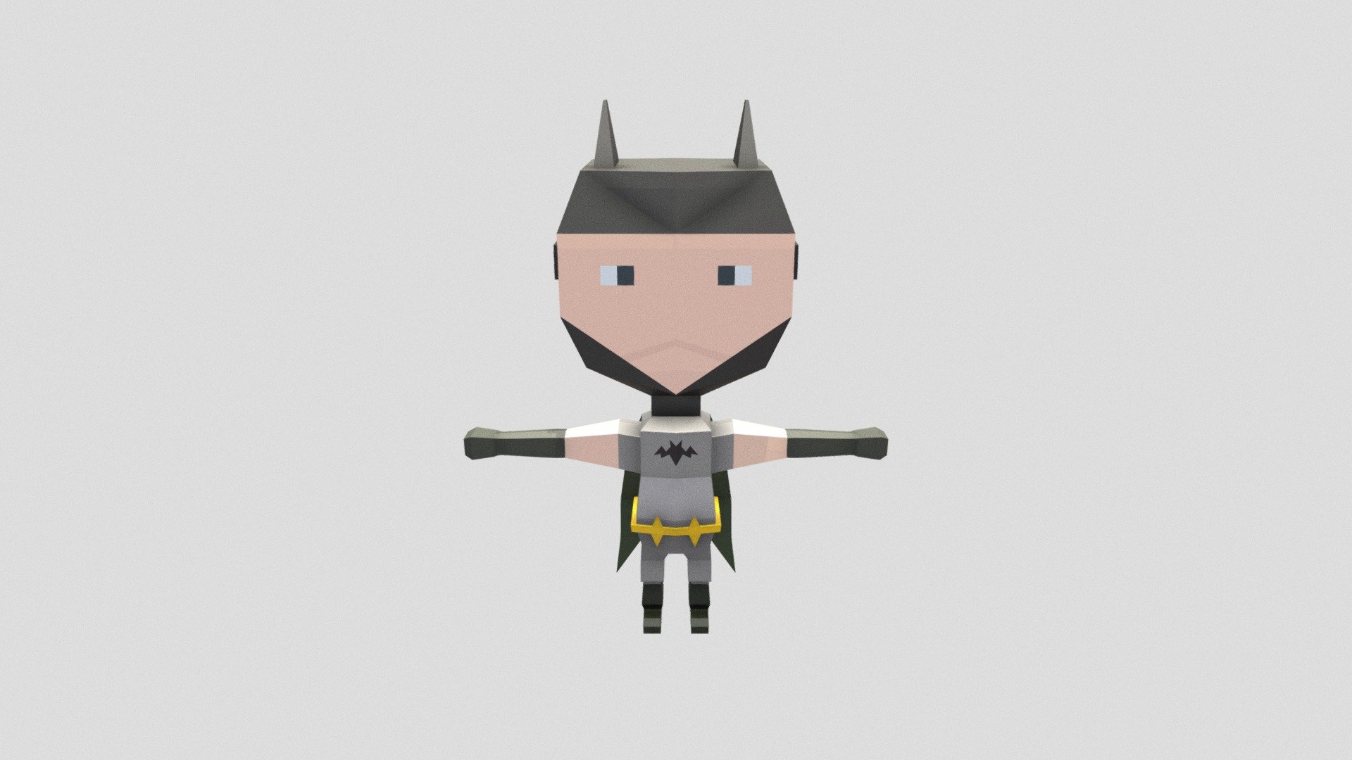 Batman Low Poly - 3D model by Behnam (@behnamsepehri) [8924f96] - Sketchfab