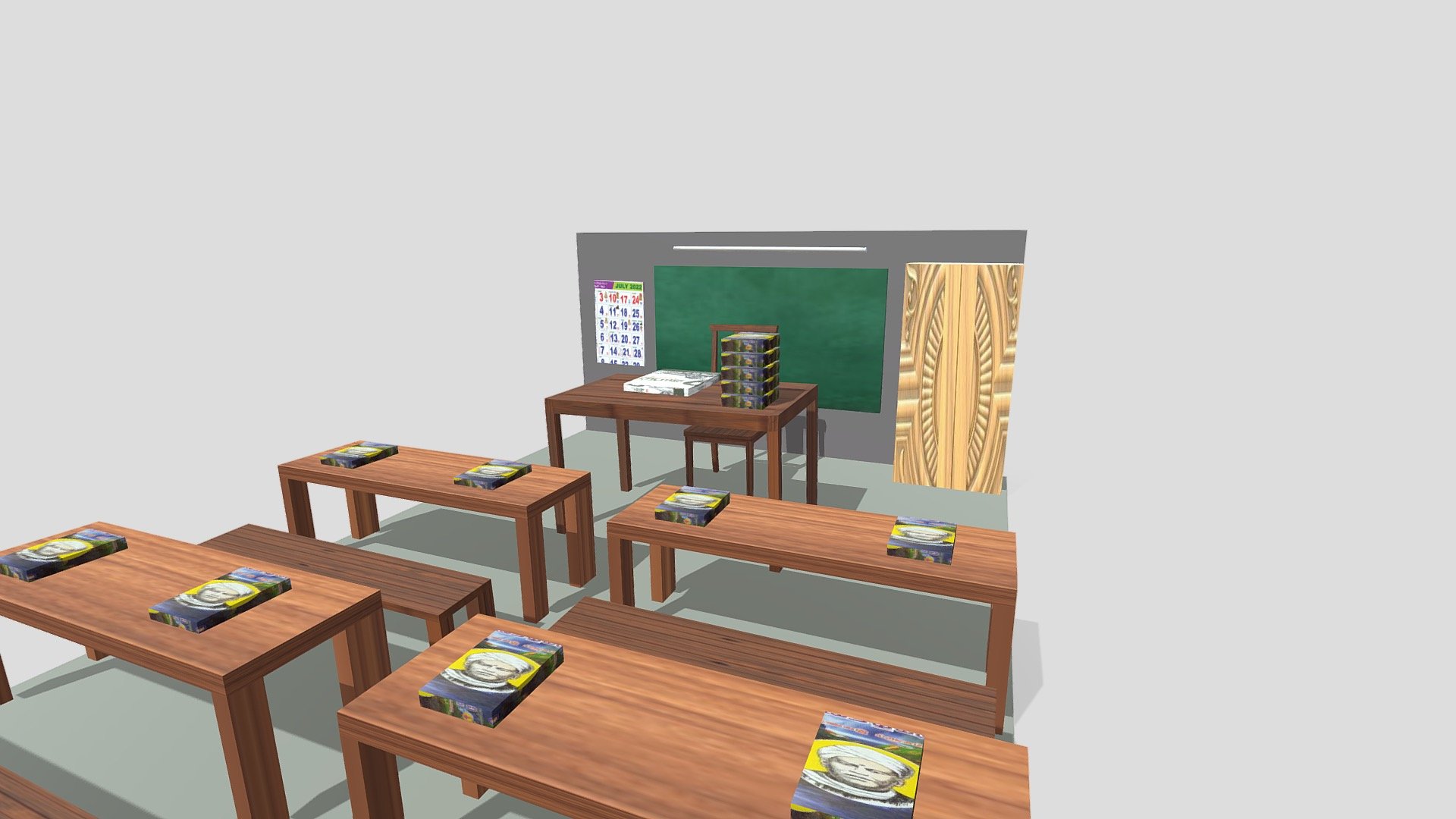 CLASS ROOM - 3D model by rickrichard [8926c78] - Sketchfab