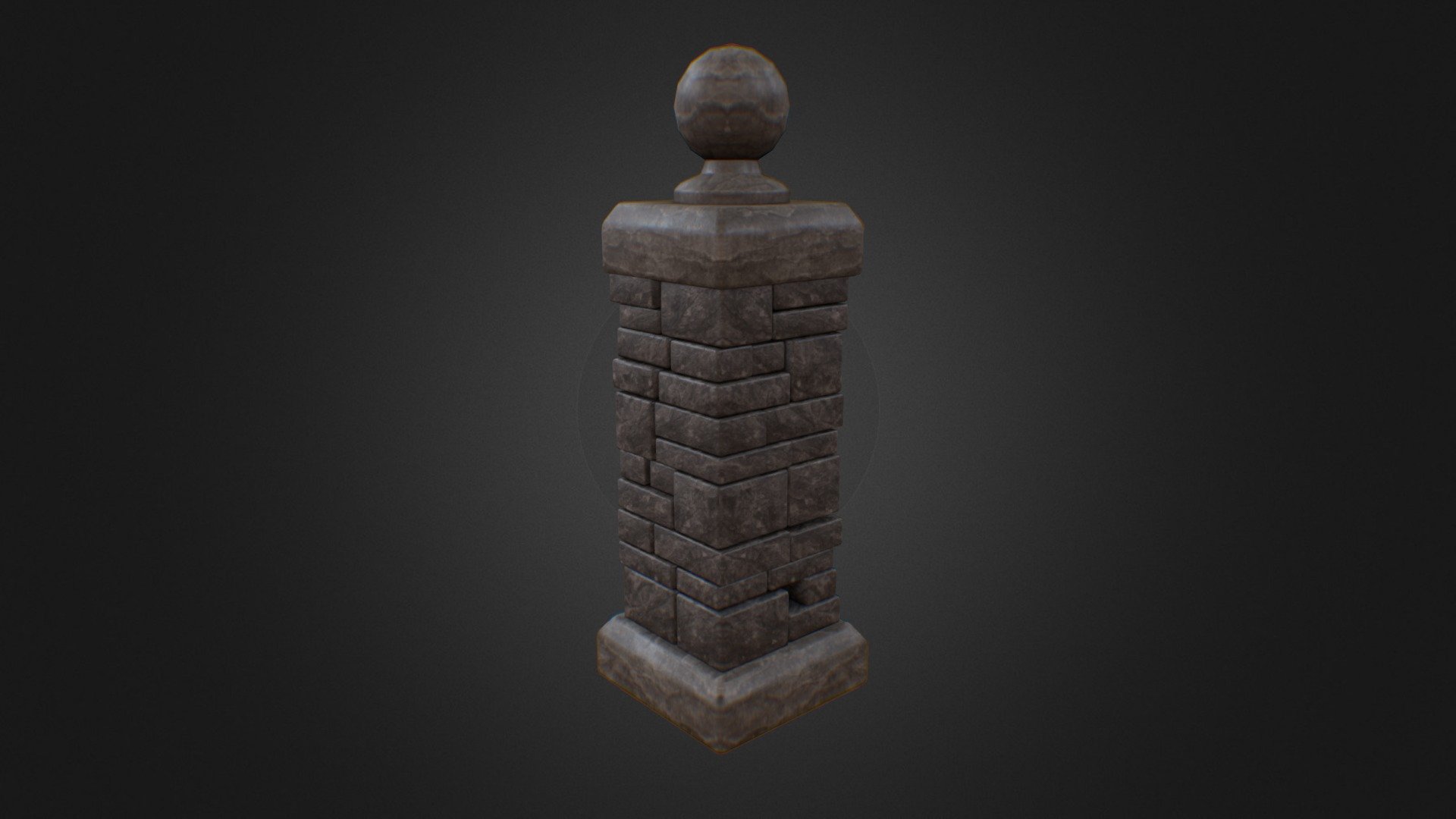 Simple Stone Pillar - Download Free 3D model by Blender3D [892712a ...