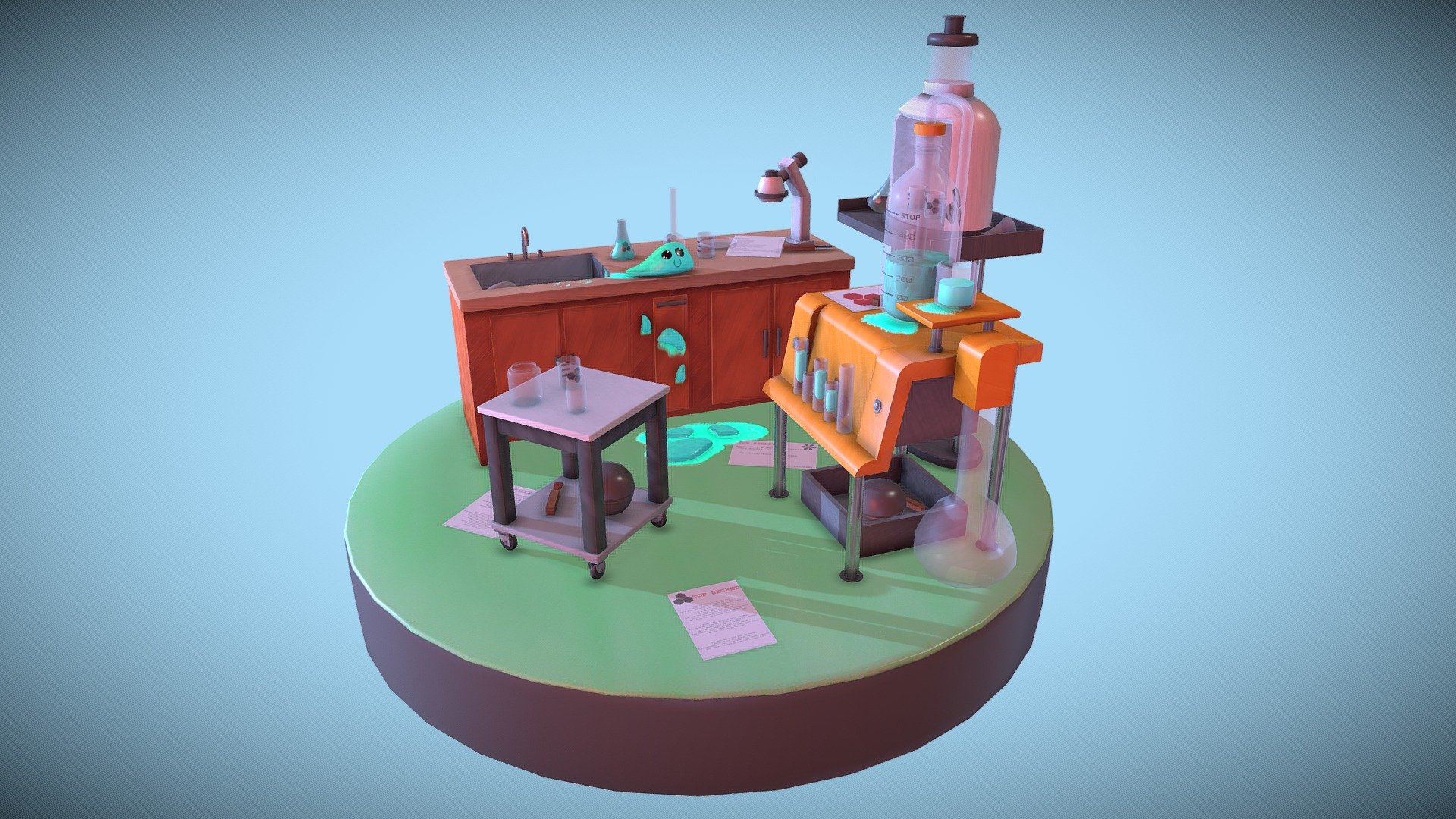 Lab Accident - 3D model by ALPHAEMON [8927ad3] - Sketchfab