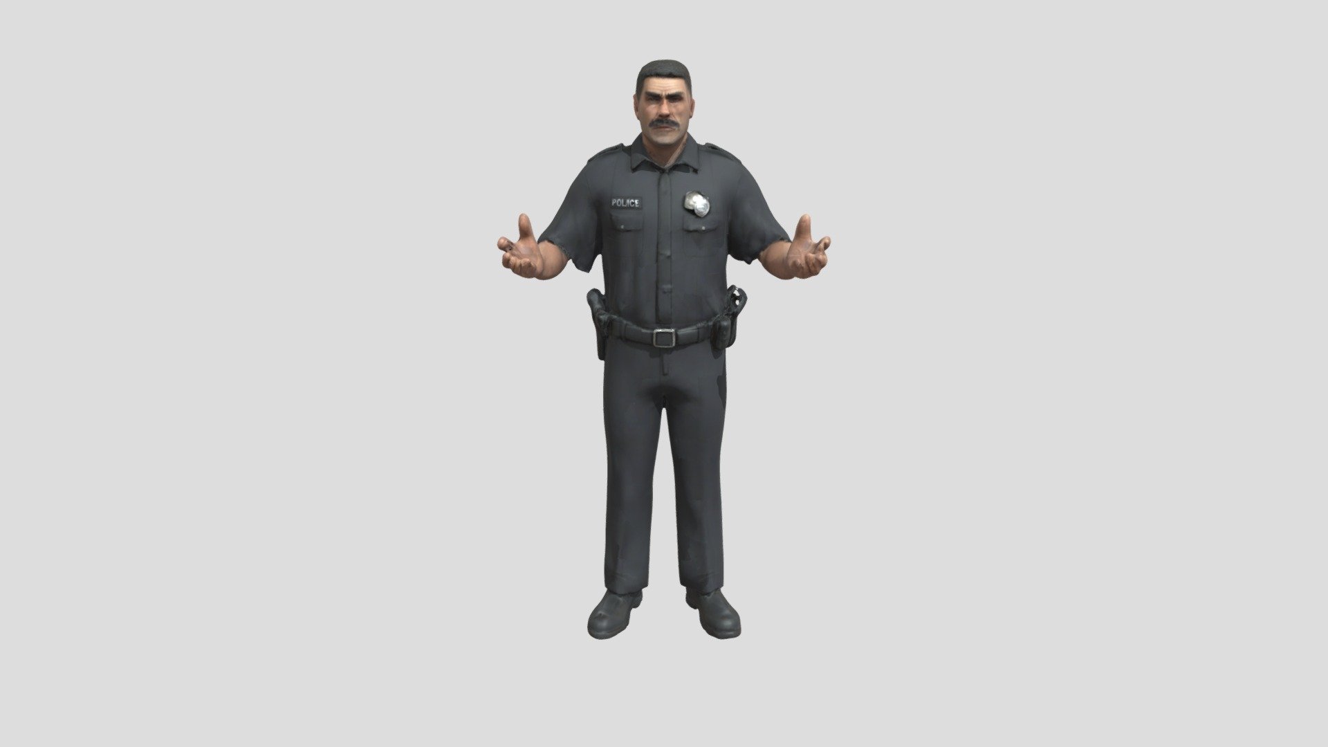 Police 3D Model - Download Free 3D model by prabinpandey631 [892c36b ...