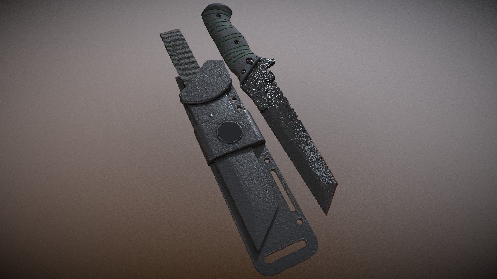 Indonesian Military Tanto Design - 3D model by Verdant (@verdant.stu ...
