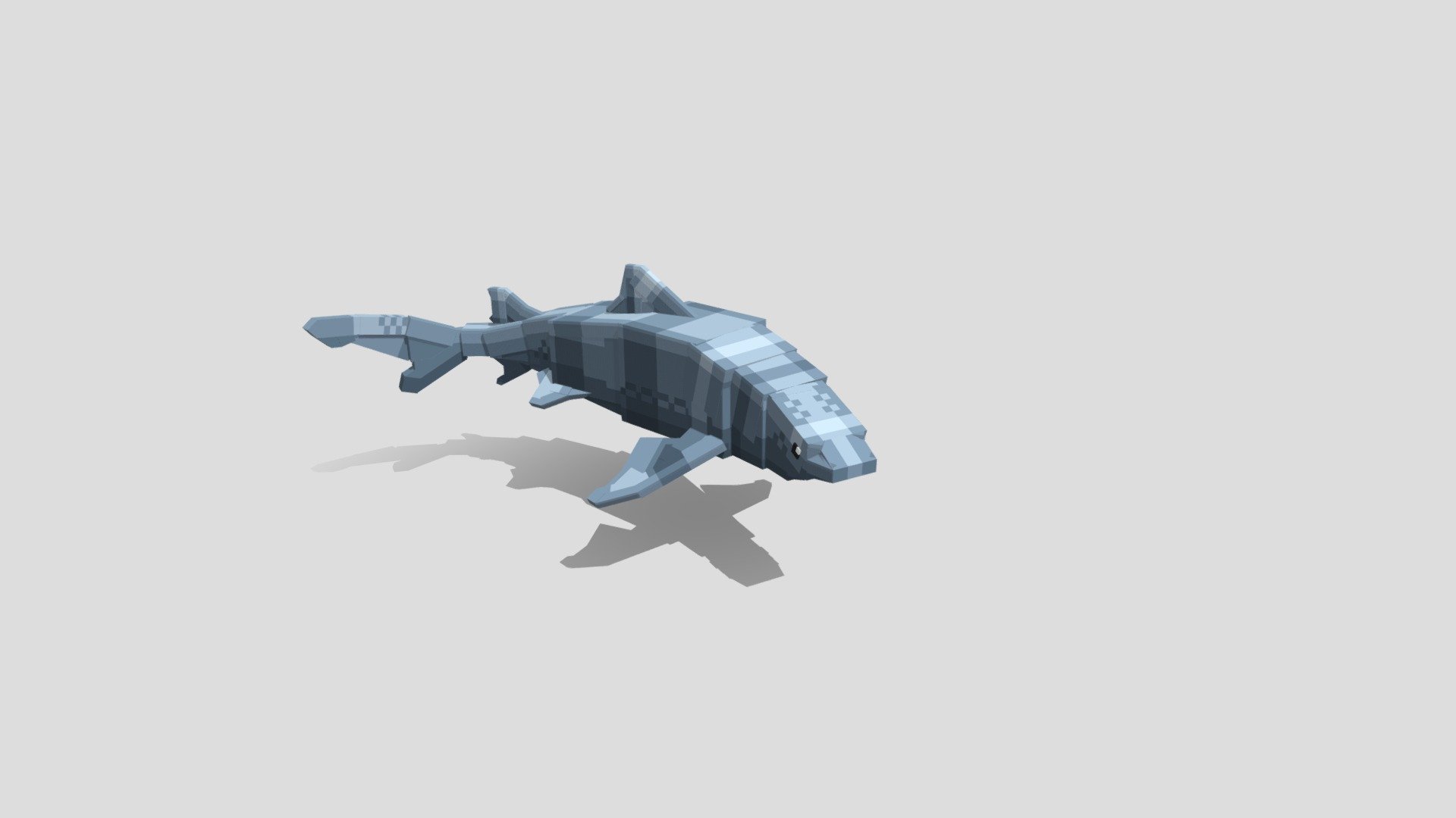 Cute Shark - Minecraft animal #BlockBench model - 3D model by W'Projects (@wprojects) [89323b7 ...