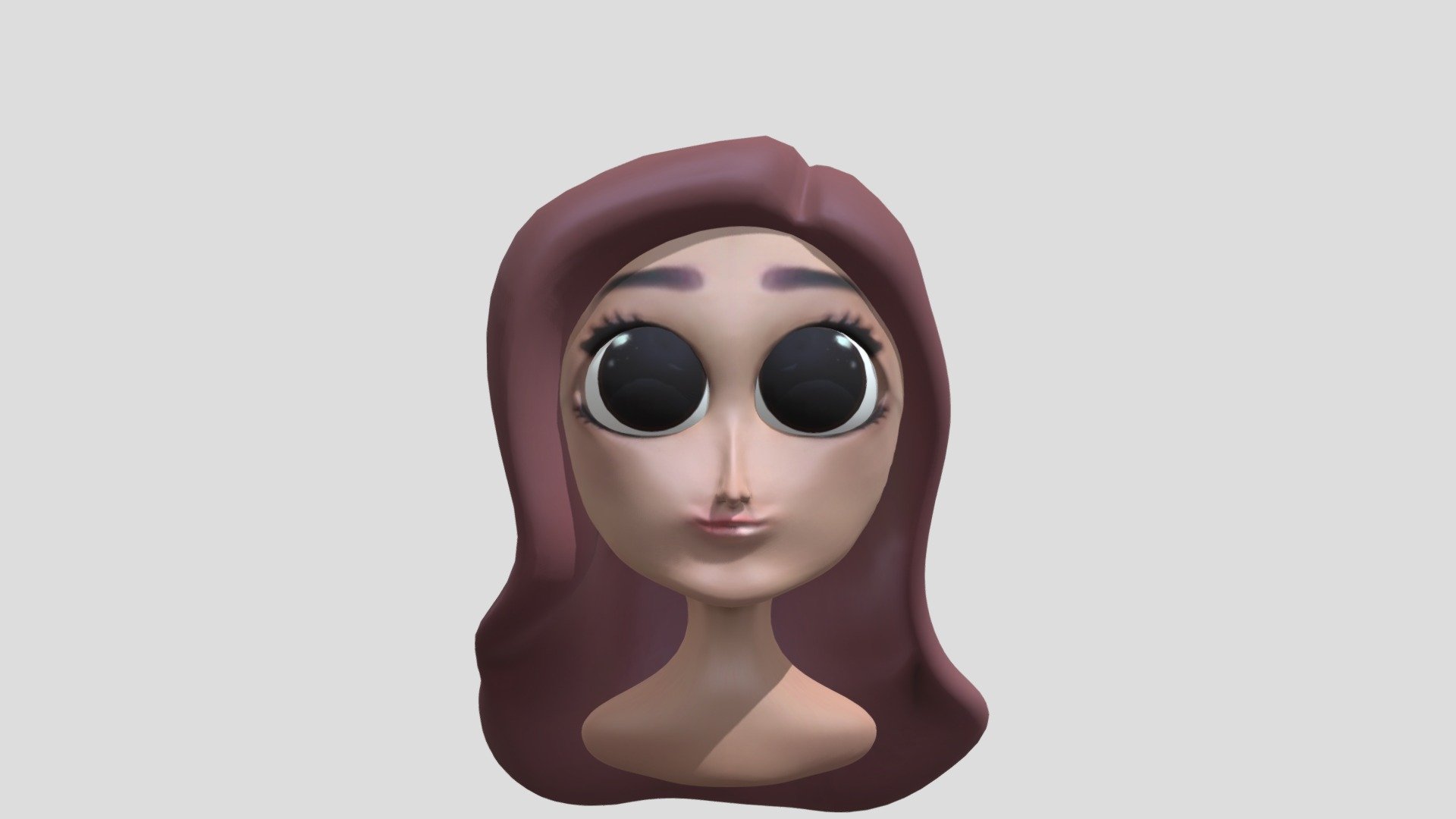 Girl Cartoony - Download Free 3D model by shabdar44 [8933d59] - Sketchfab