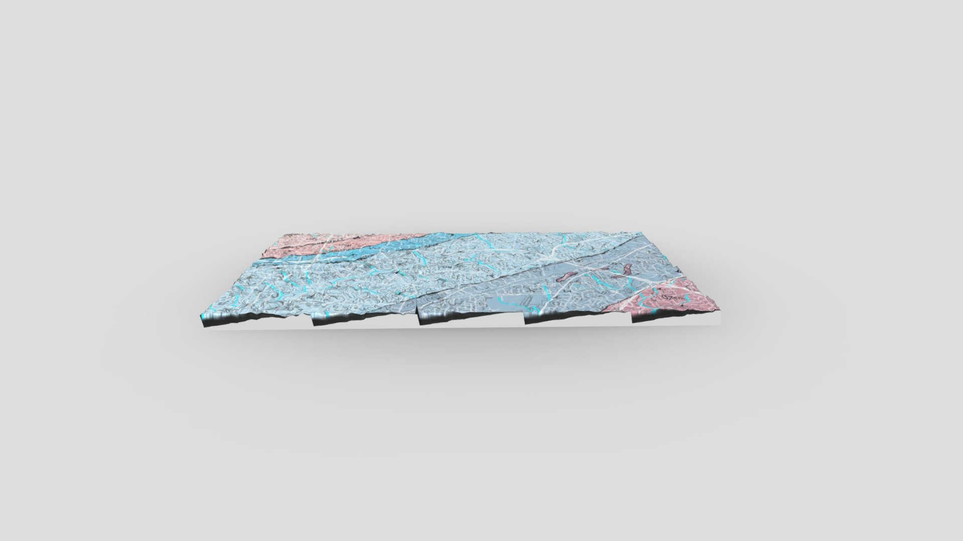 3D Model of Southern Half of Chamblee Quadrangle - 3D model by lsparks7 ...