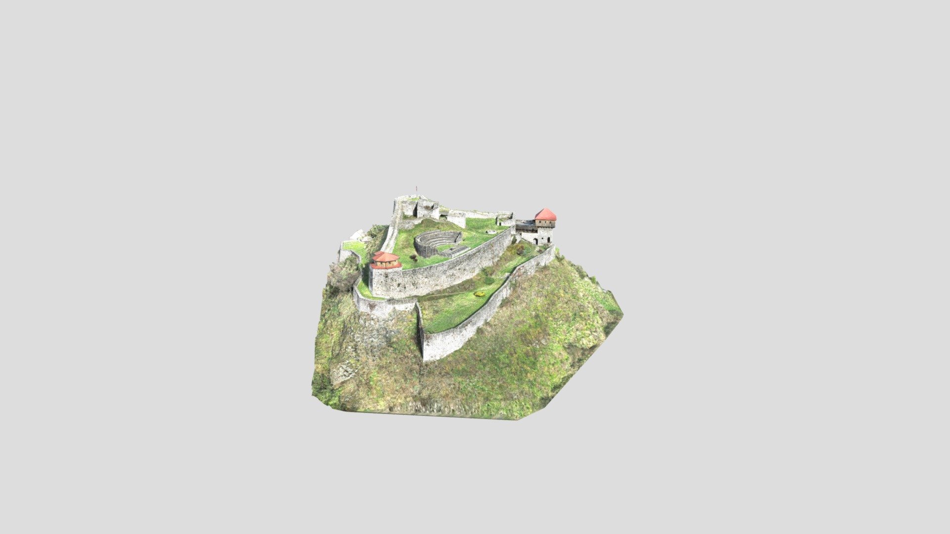 Stari grad Doboj - 3D model by testvbih [89358d0] - Sketchfab