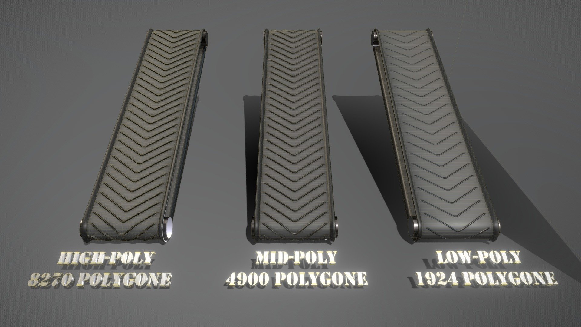 Rubber Conveyor Belt (Update) - Buy Royalty Free 3D model by VIS-All-3D ...