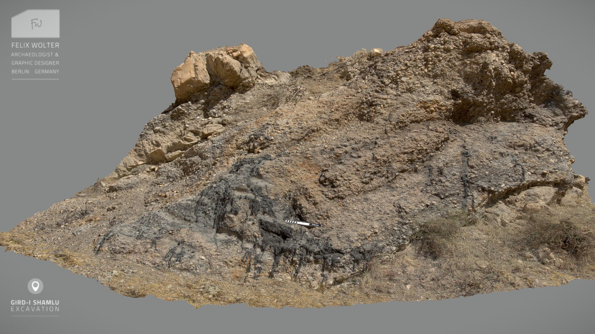 Natural bitumen "source" in Kurdish mountains - 3D model by Felix ...
