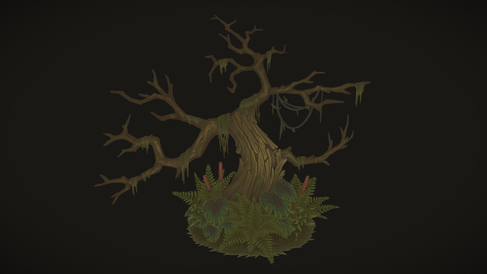 Swampy 2.5D Tree - 3D model by Isabella Latorre (@dreschler) [893deeb ...