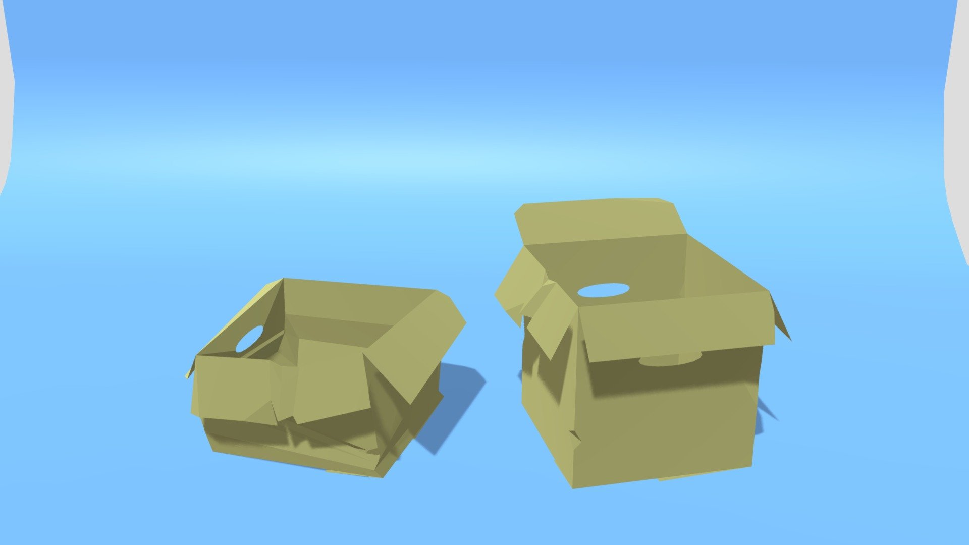 Paper Box (Damaged) - Download Free 3D model by tsagaanbayr.m [893e2b0 ...