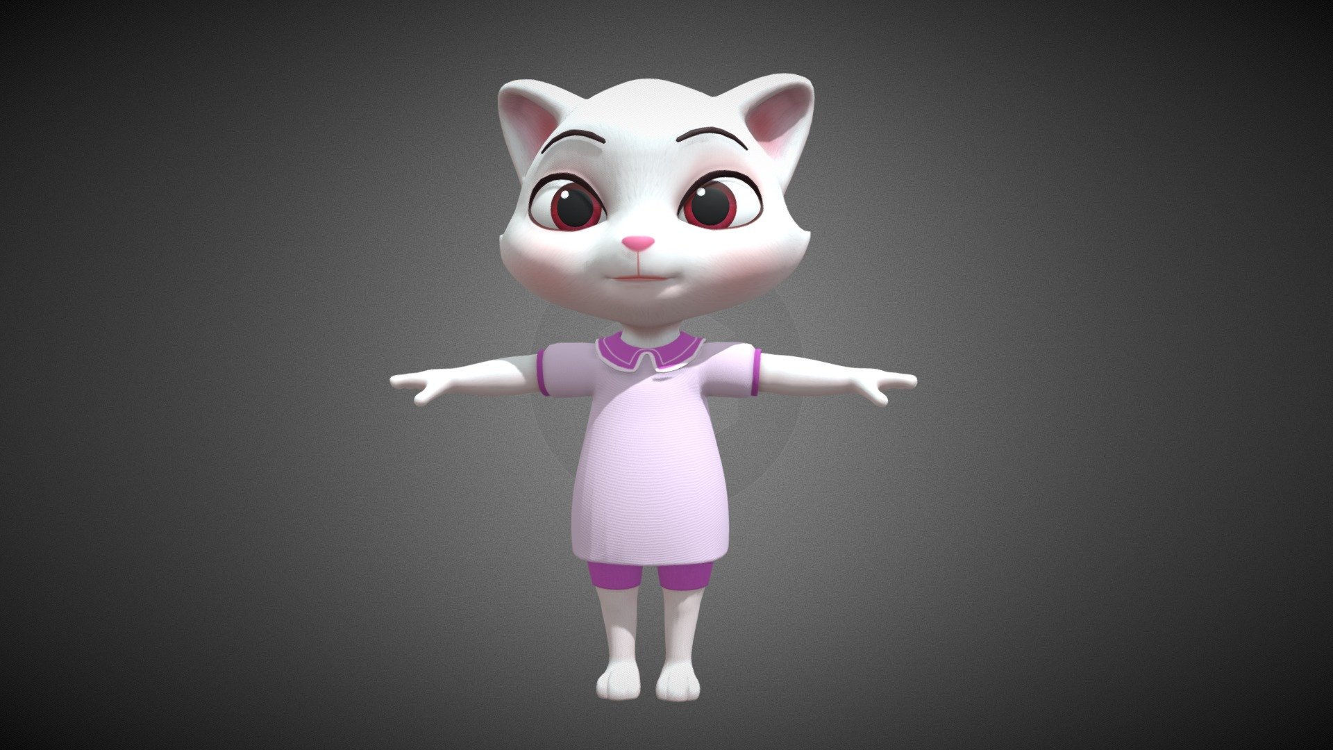 cartoon cat Anthropomorpha - Buy Royalty Free 3D model by tingting_er [8940517] - Sketchfab Store